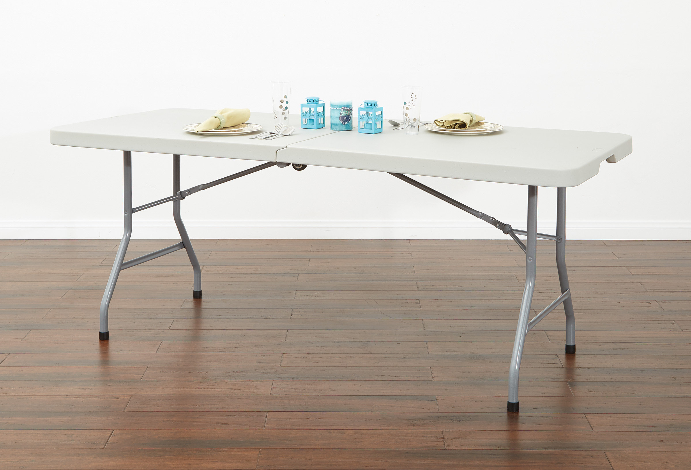 Symple Stuff Hathcock 30" Plastic Rectangular Folding Table & Reviews | Wayfair